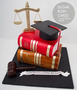 Law Graduation cake - Sugar Rush Cakes | Sugar Rush Cakes