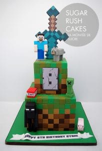 Minecraft tiered cake - Sugar Rush Cakes | Sugar Rush Cakes